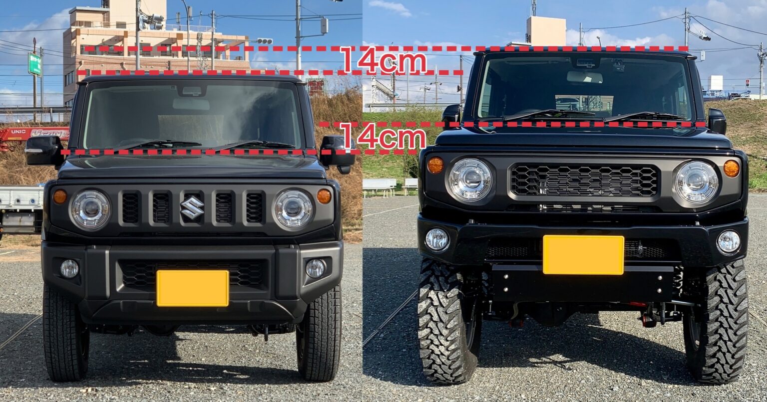 【新型ジムニーJB64】ノーマル&カスタム 見た目を比較！